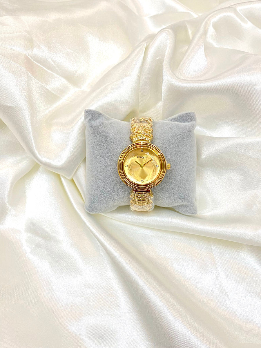Gold Circle Watch – Dubai Bridal