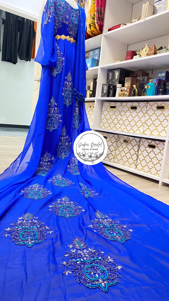 Blue Beaded Bridal Dirac – Dubai Bridal