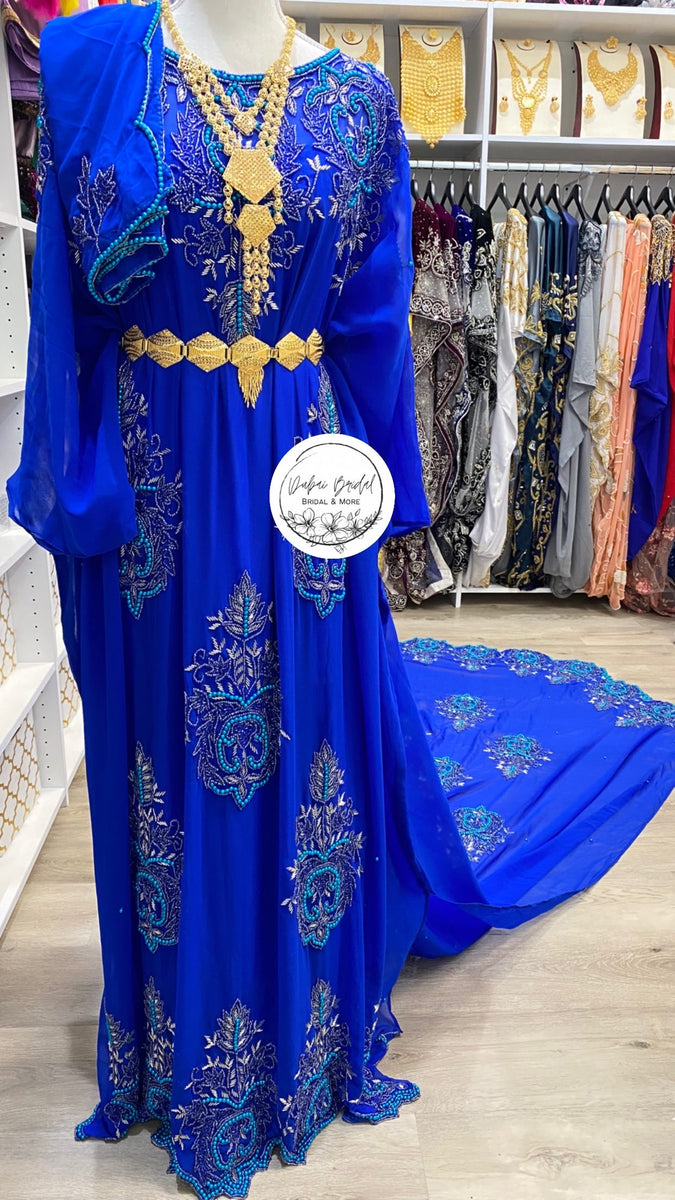 Blue Beaded Bridal Dirac – Dubai Bridal